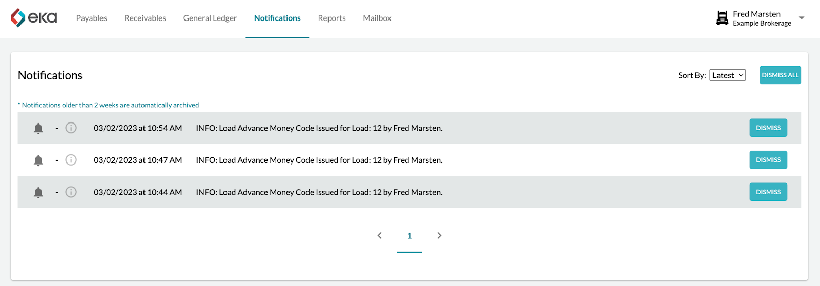 View Notifications – EKA Solutions, Inc