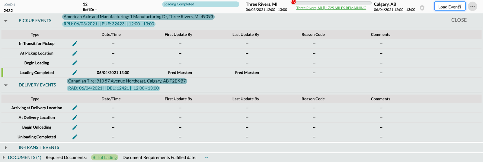 View Accepted and Active Loads – EKA Solutions, Inc