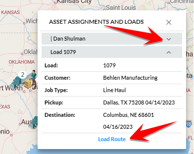Dispatch Map View – EKA Solutions, Inc