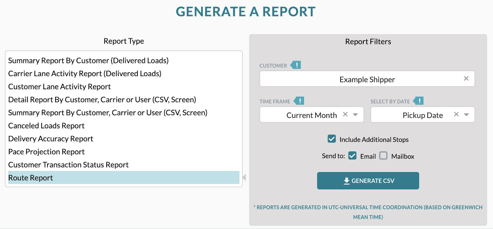 Route Report – EKA Solutions, Inc