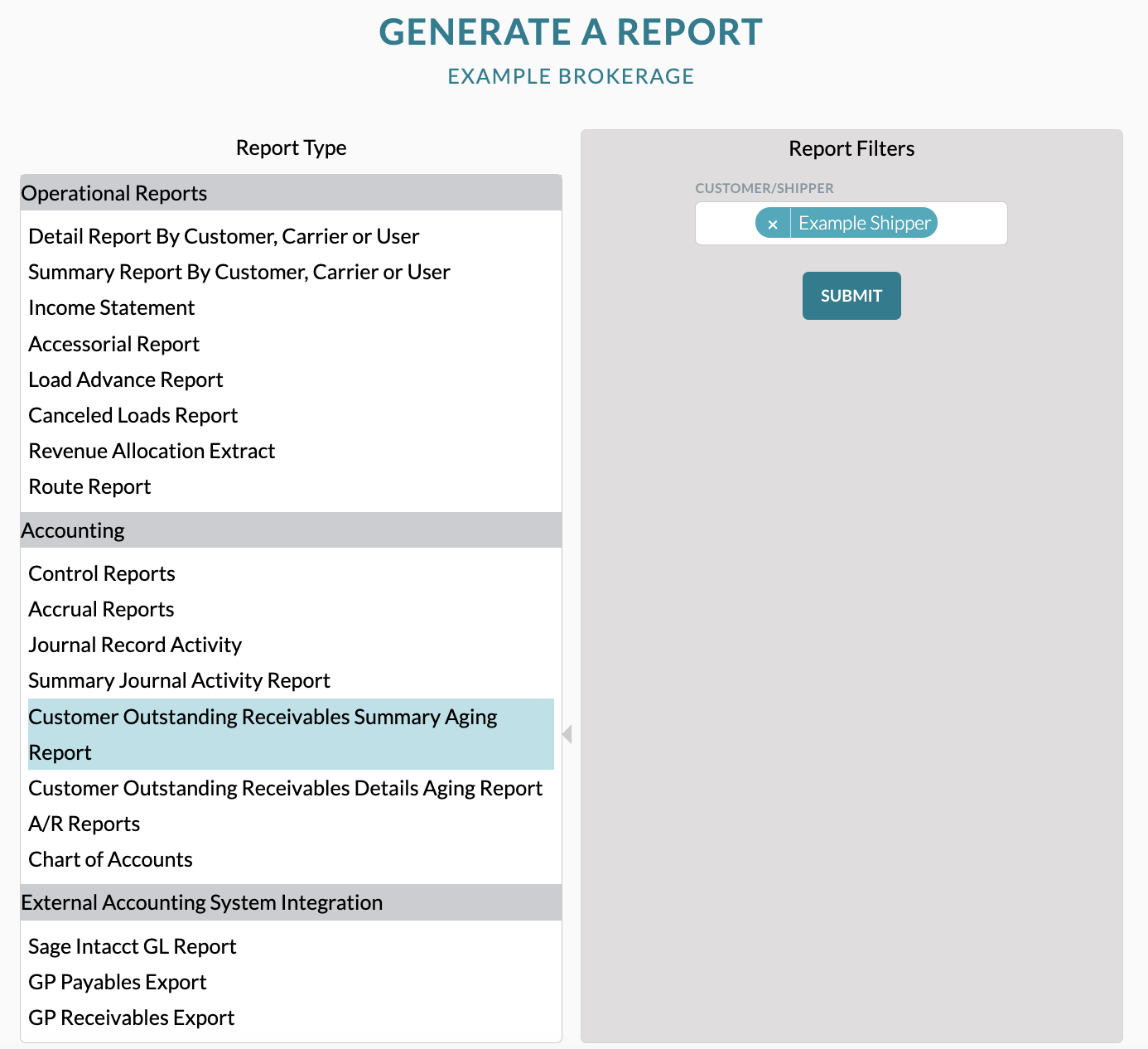 Customer Outstanding Receivables Summary Details Aging Report Eka