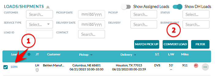 Convert Load – EKA Solutions, Inc