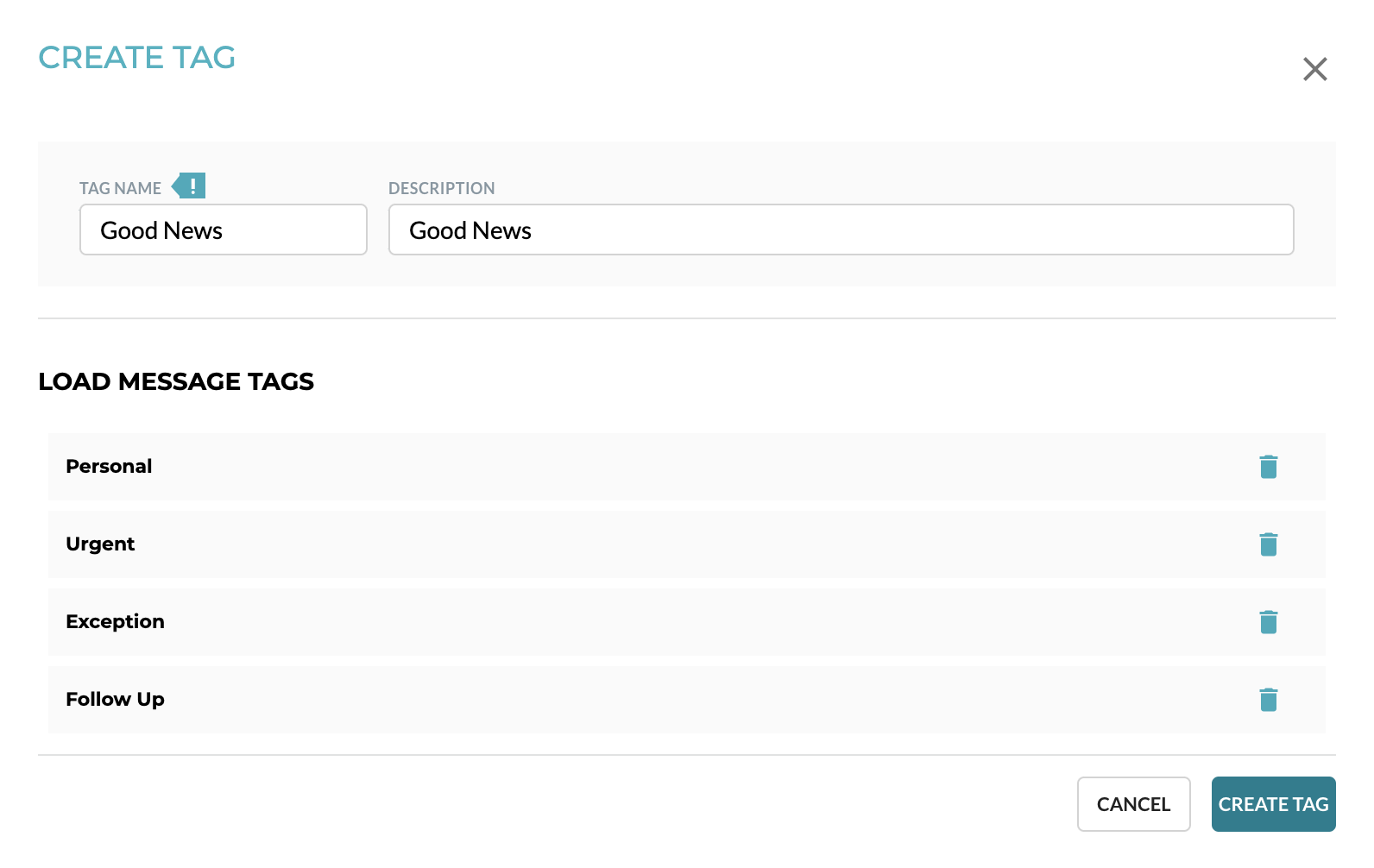 Load Message Settings – EKA Solutions, Inc