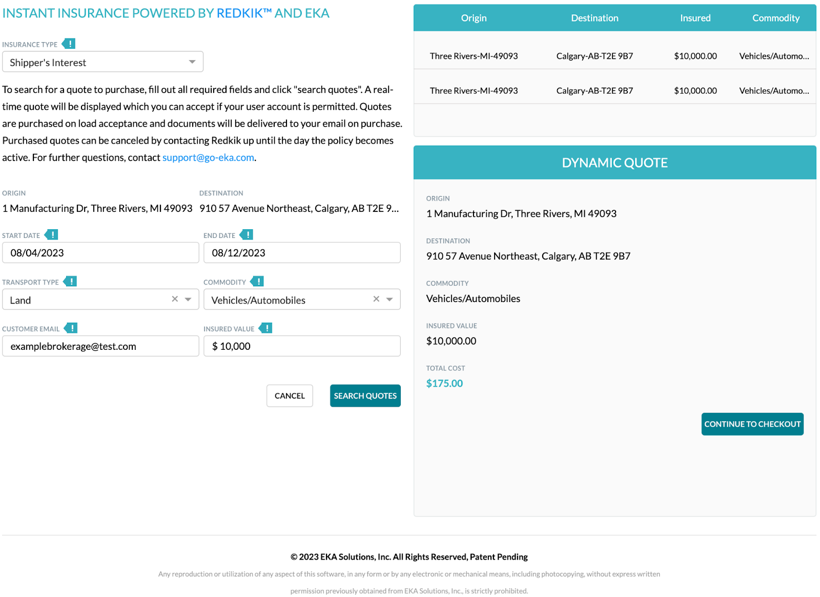 Instant Insurance – EKA Solutions, Inc
