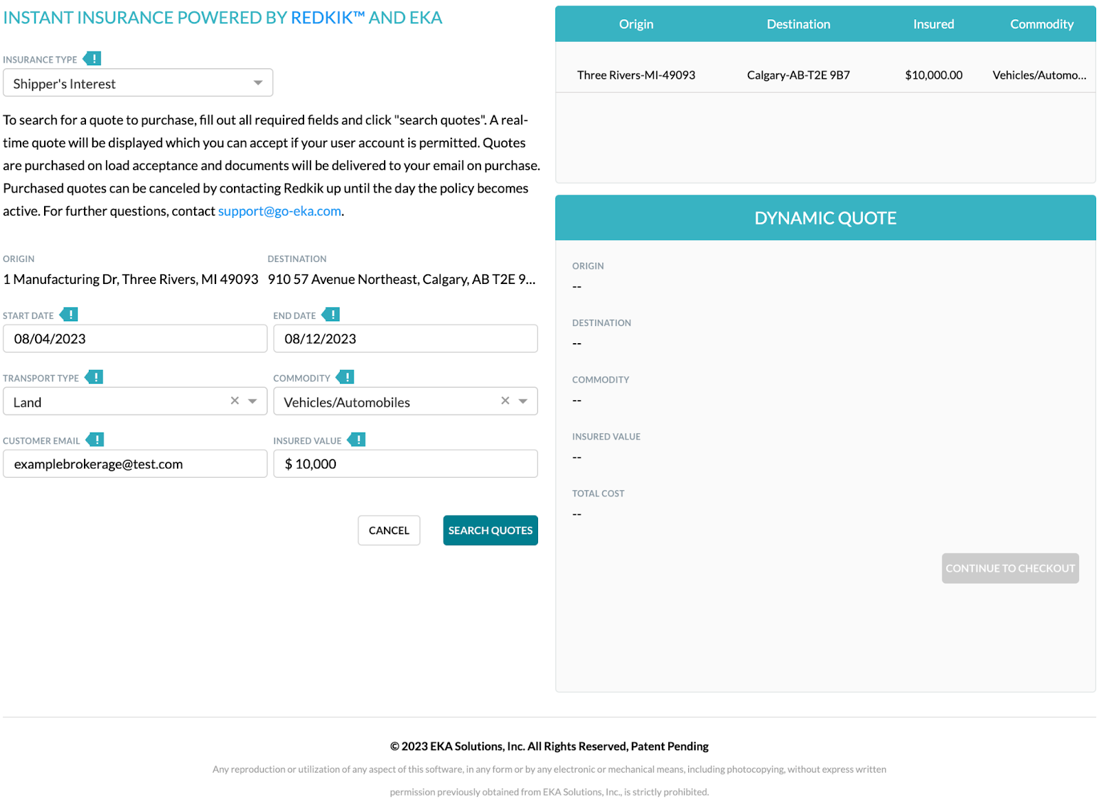 Instant Insurance – EKA Solutions, Inc