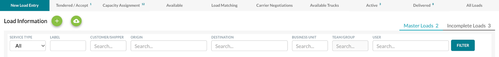 Create A New Load Entry – EKA Solutions, Inc