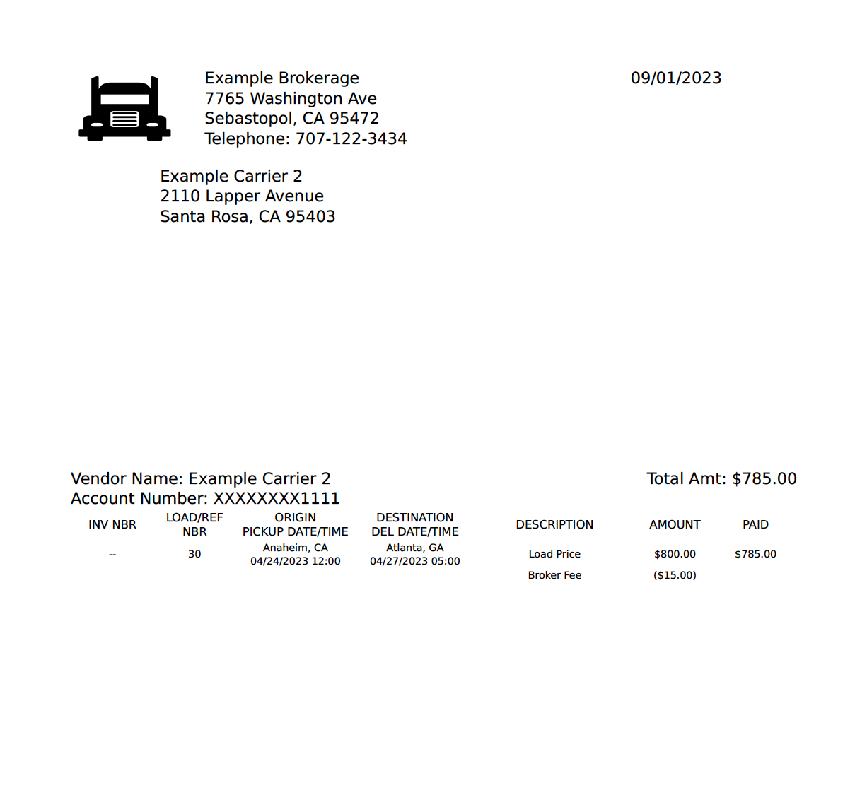 Release Payable – EKA Solutions, Inc