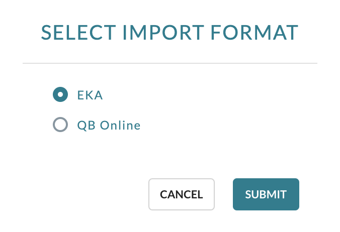 Receivables Bulk Import – EKA Solutions, Inc