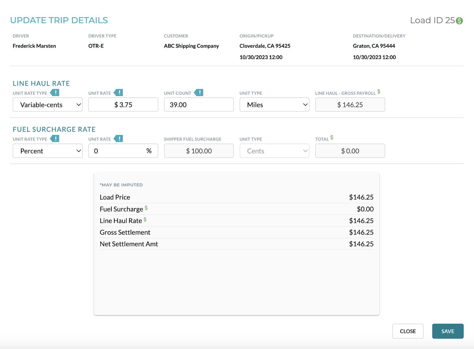 Update Trip Details – EKA Solutions, Inc
