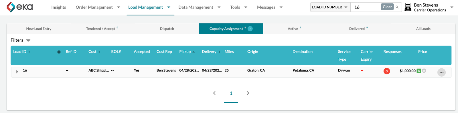 Load Search – EKA Solutions, Inc
