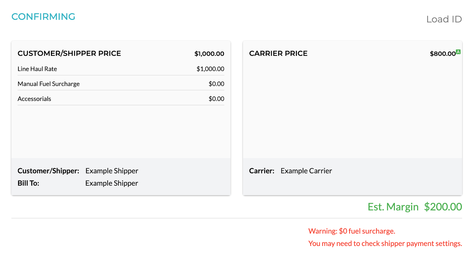 Set Customer Fuel Surcharge Calculation Method – EKA Solutions, Inc