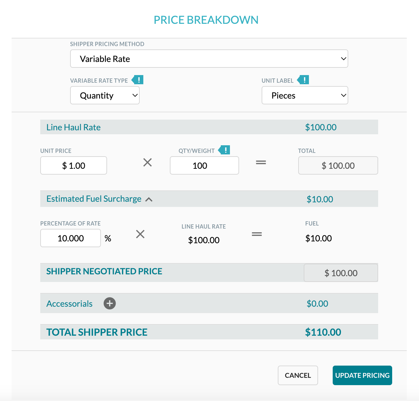 Load Pricing Methods – EKA Solutions, Inc