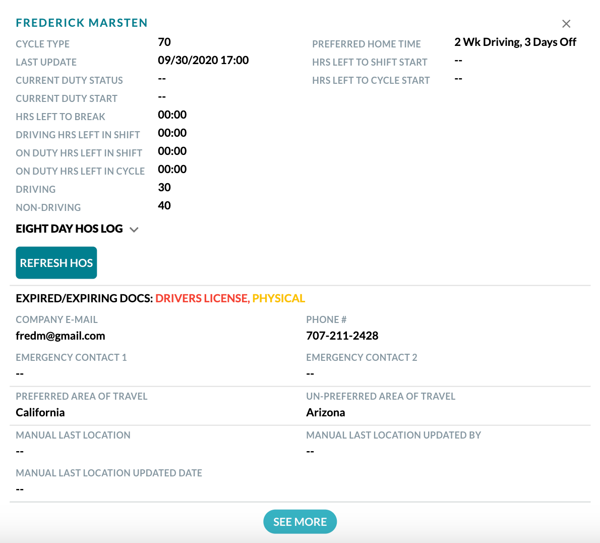 Driver Documents – EKA Solutions, Inc