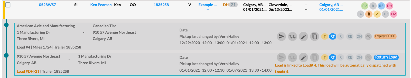 Create Return and Reposition Loads – EKA Solutions, Inc