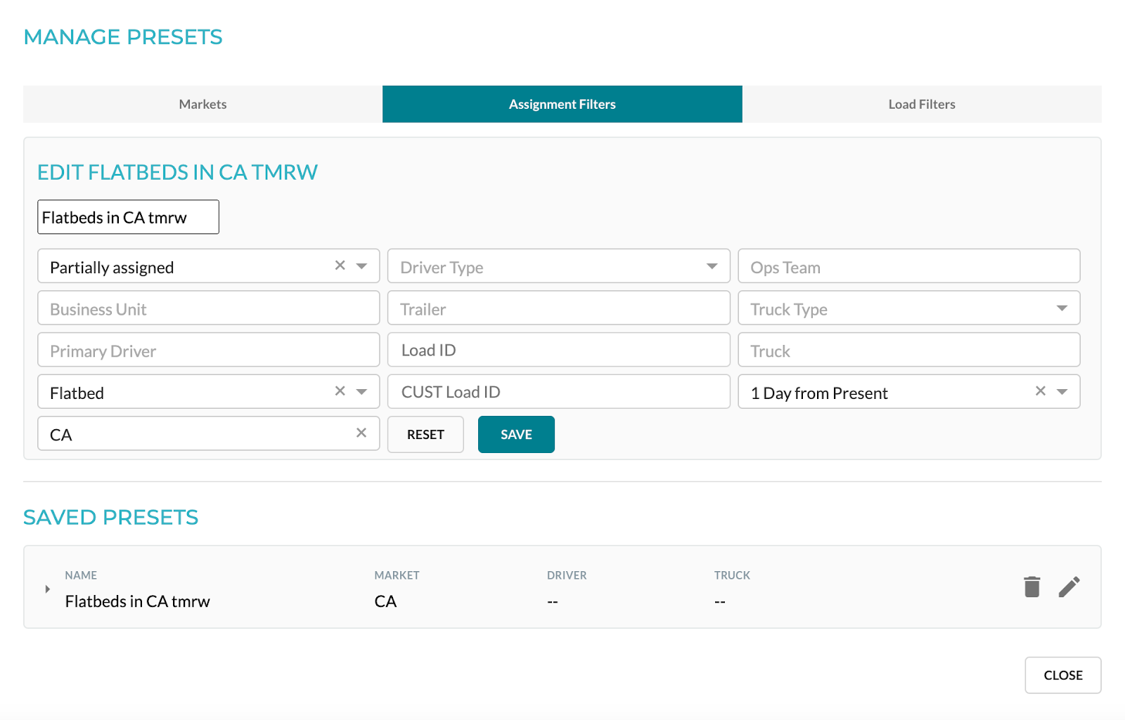 Load Planning – EKA Solutions, Inc
