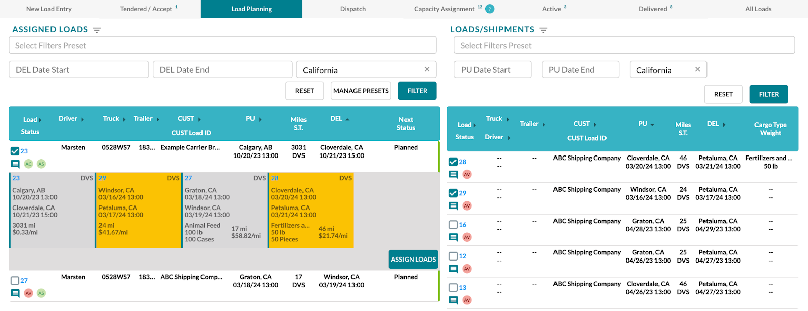 Load Planning – EKA Solutions, Inc