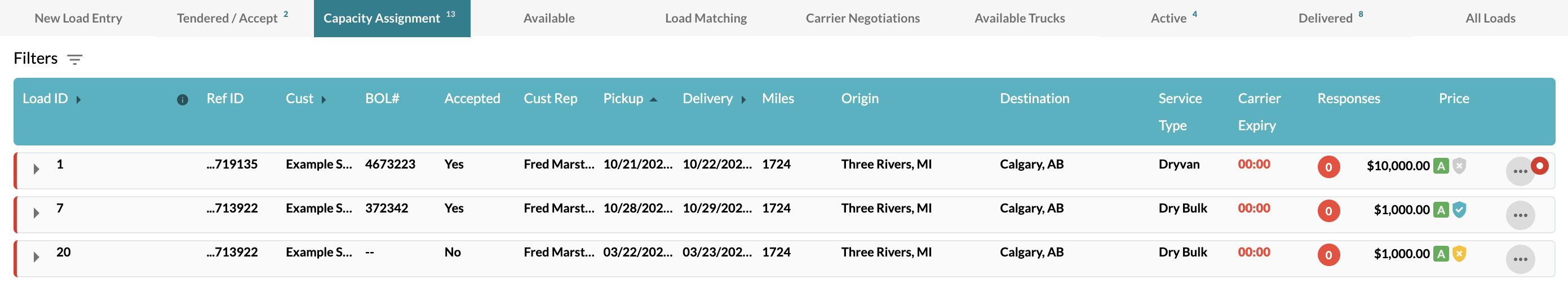 Reject Load – EKA Solutions, Inc