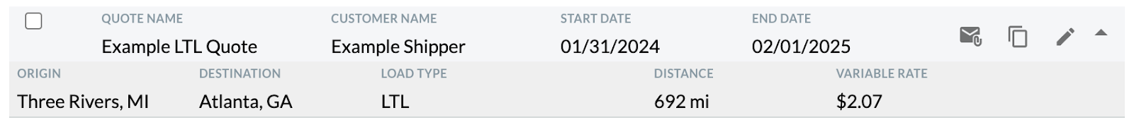 LTL Quotes – EKA Solutions, Inc