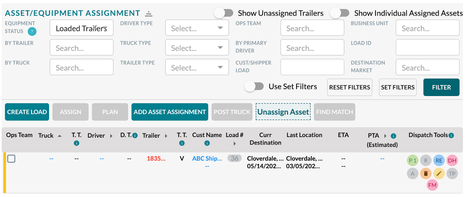 Assign Trailer With Third Party Carrier – EKA Solutions, Inc