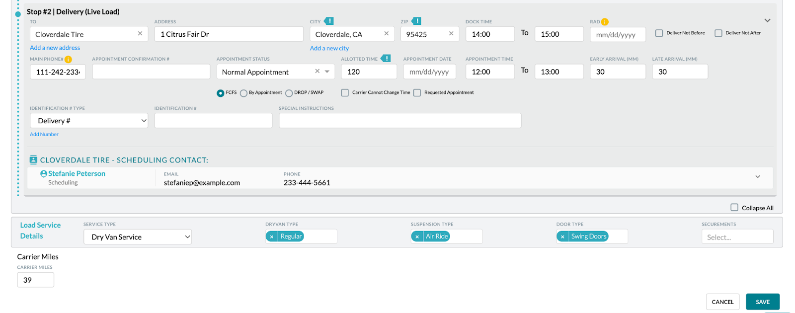 Create Return and Reposition Loads – EKA Solutions, Inc