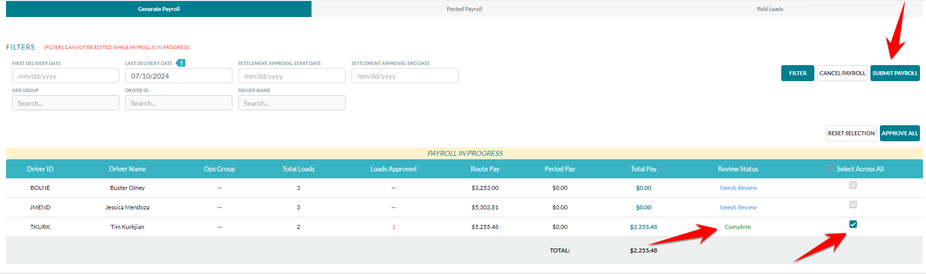 Carrier TMS Release Notes 7/11/2024 – EKA Solutions, Inc