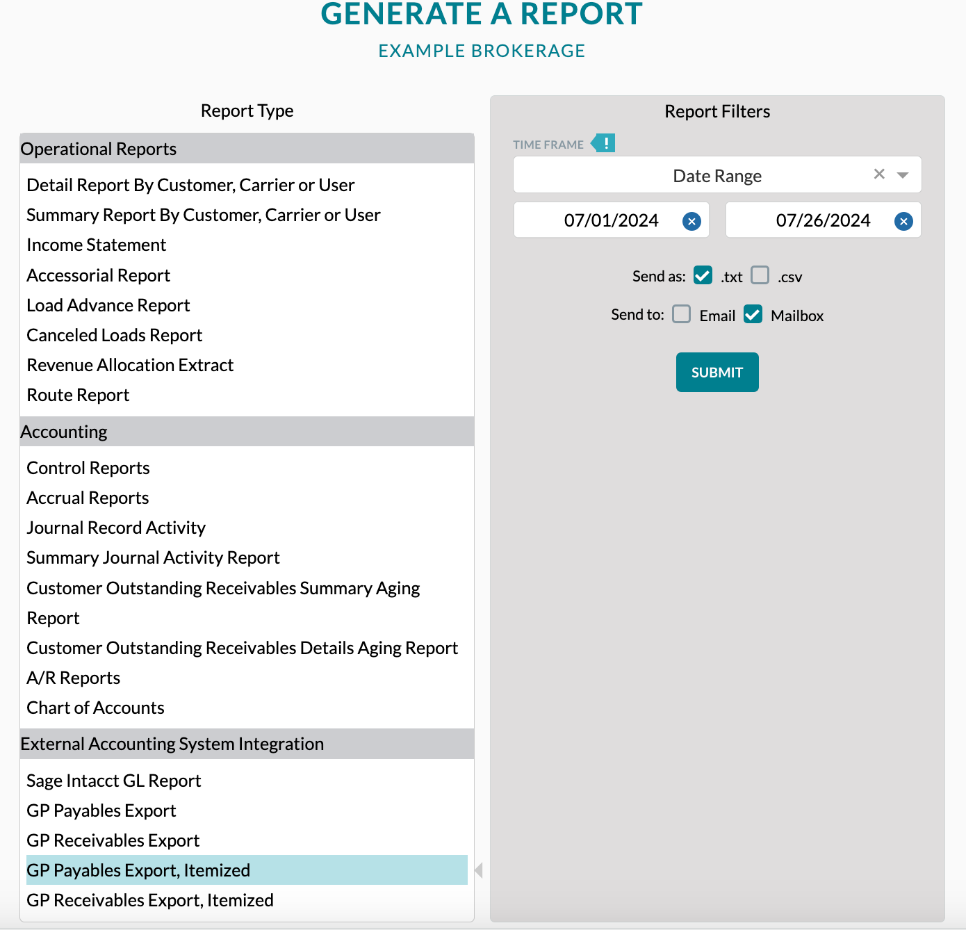 Great Plains Payables/Receivables Itemized Reports – EKA Solutions, Inc