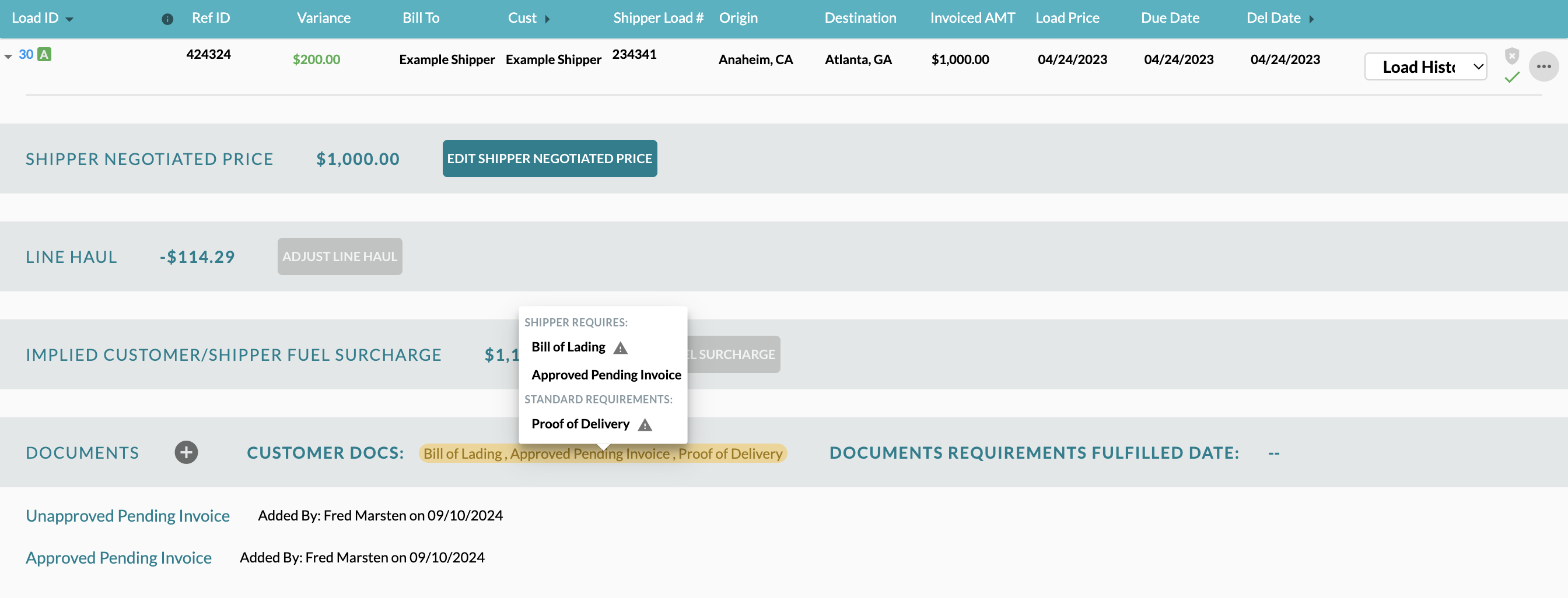 Pending Invoice – EKA Solutions, Inc