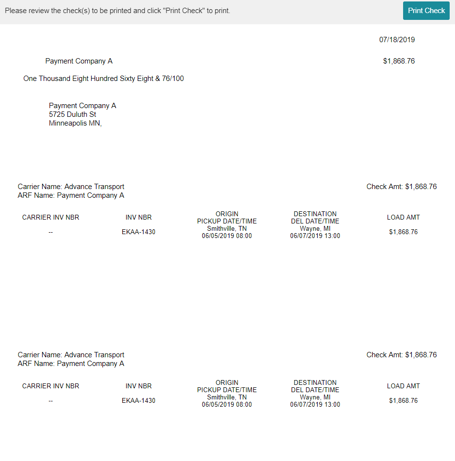Release Payable – EKA Solutions, Inc