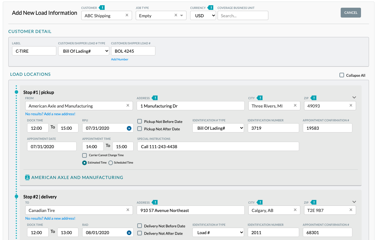 Accept Load – EKA Solutions, Inc