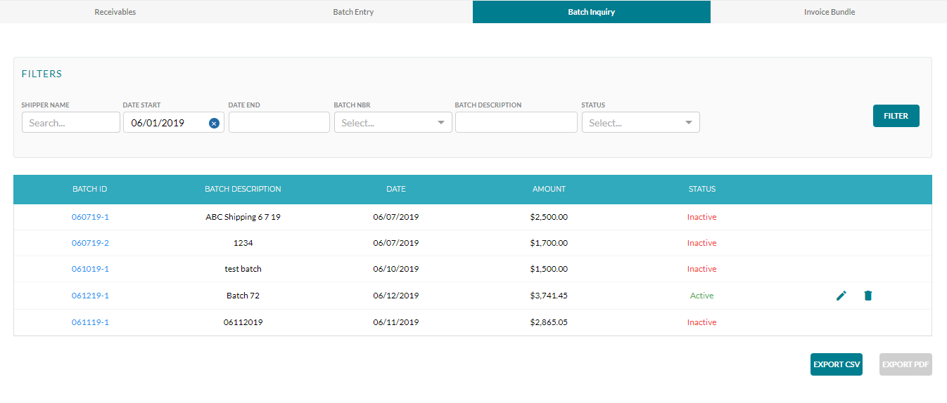 Batch Inquiry – EKA Solutions, Inc
