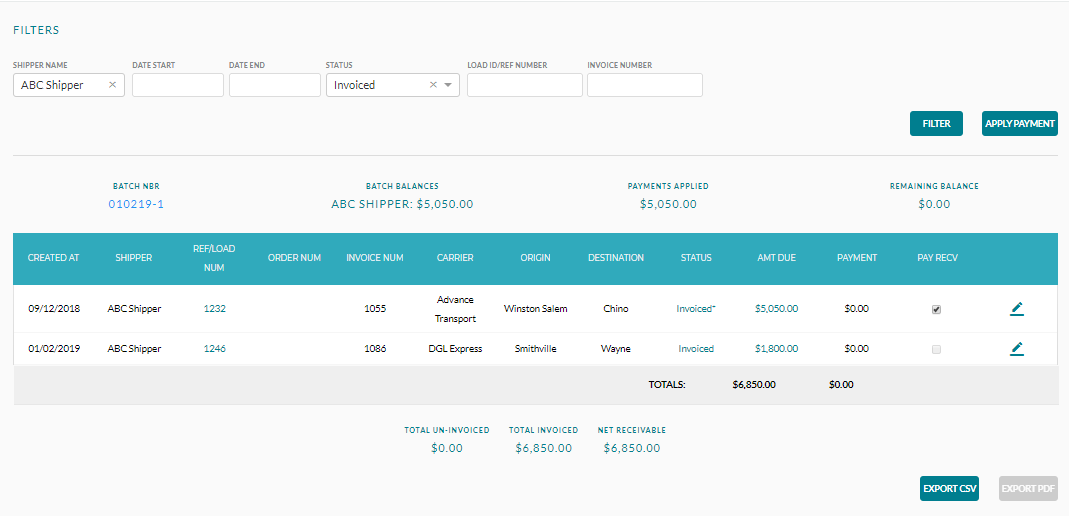 Partial Payment – EKA Solutions, Inc