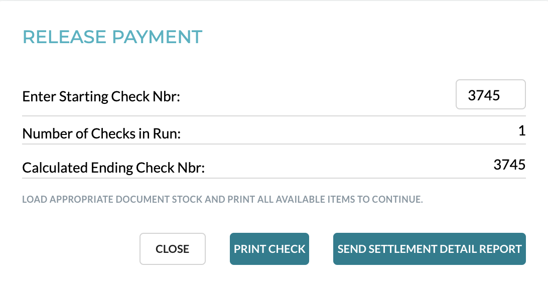 Settlement Detail Report – EKA Solutions, Inc