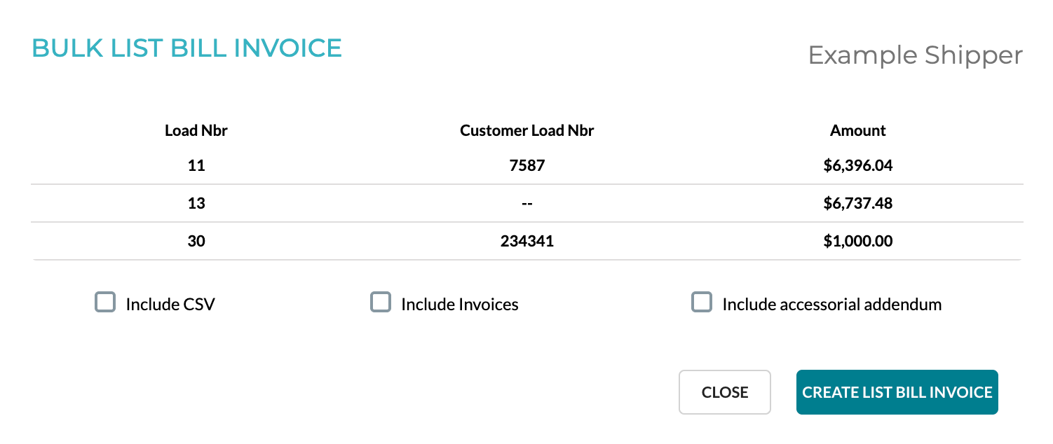 List Bill Invoice – EKA Solutions, Inc