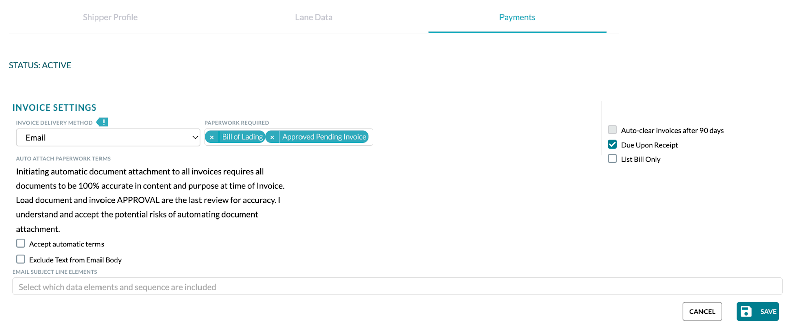 Configure Invoice Emails – EKA Solutions, Inc