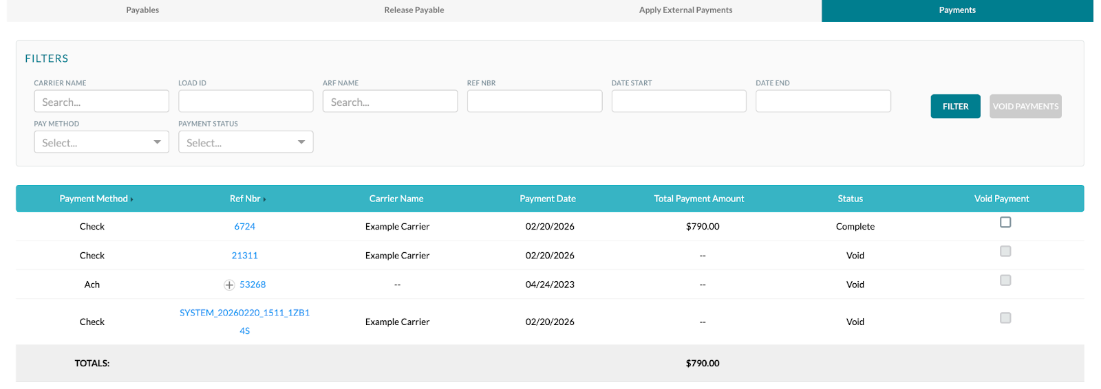 Void Payment – EKA Solutions, Inc
