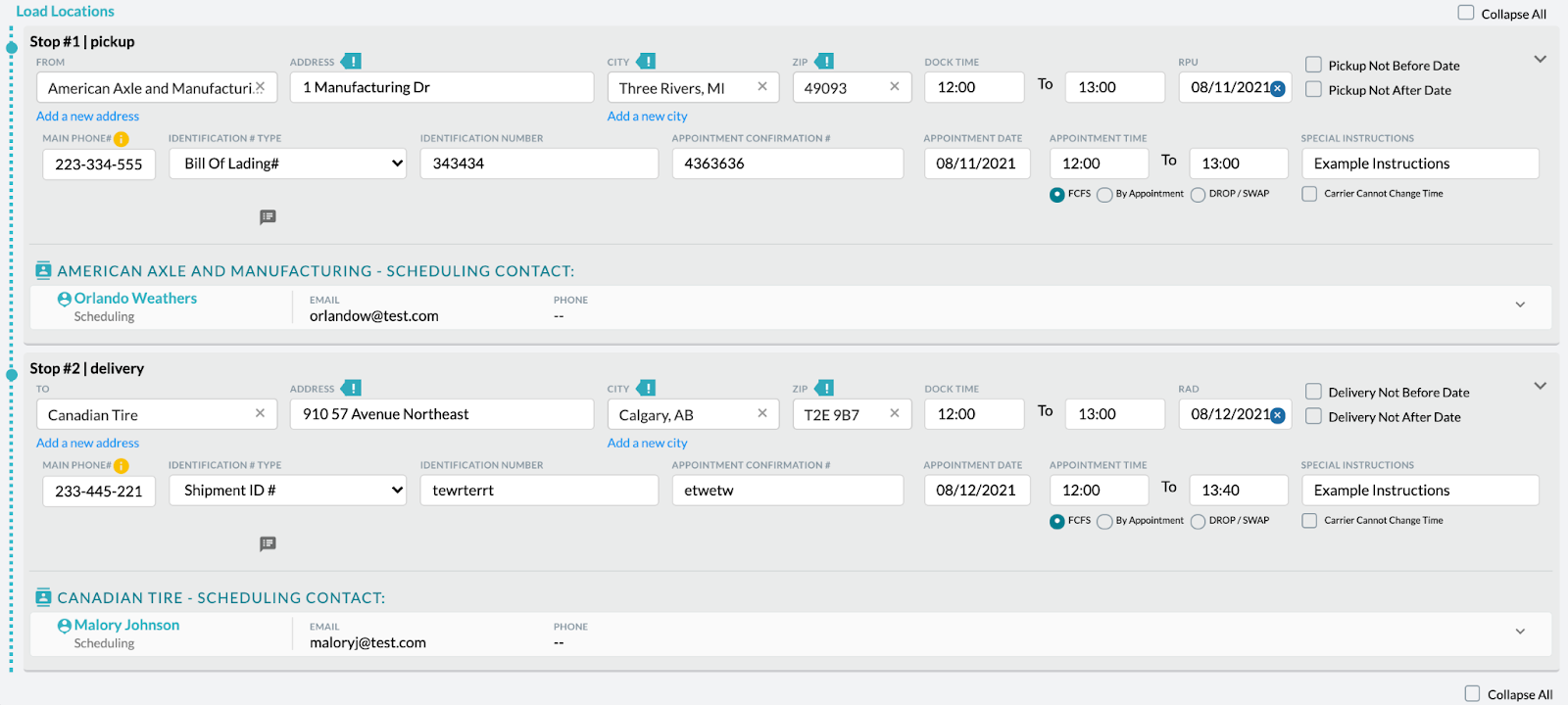 Create a New Load Entry – EKA Solutions, Inc