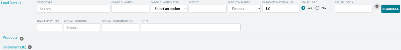 Create A New Load Entry – EKA Solutions, Inc