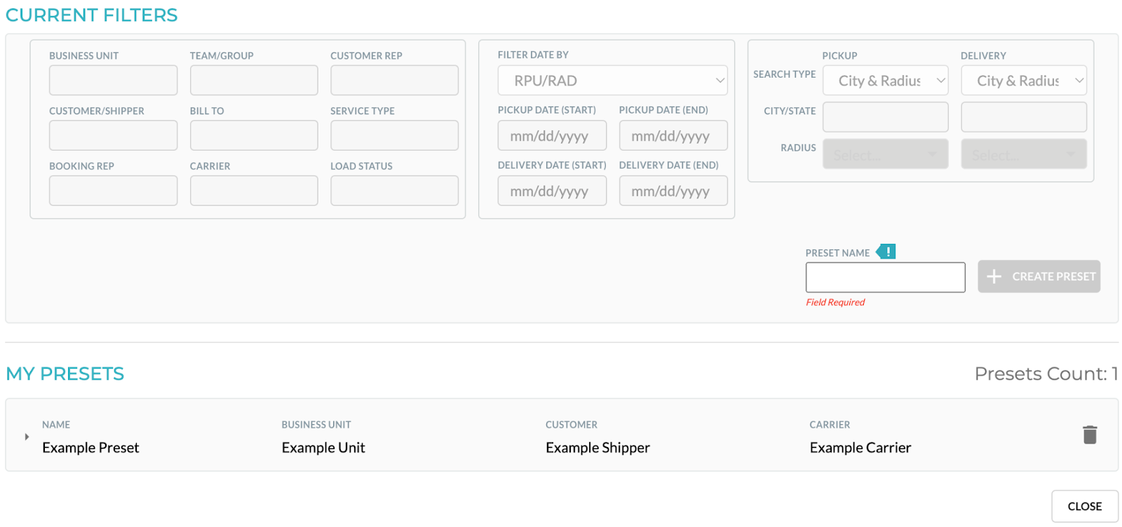 All Loads – EKA Solutions, Inc